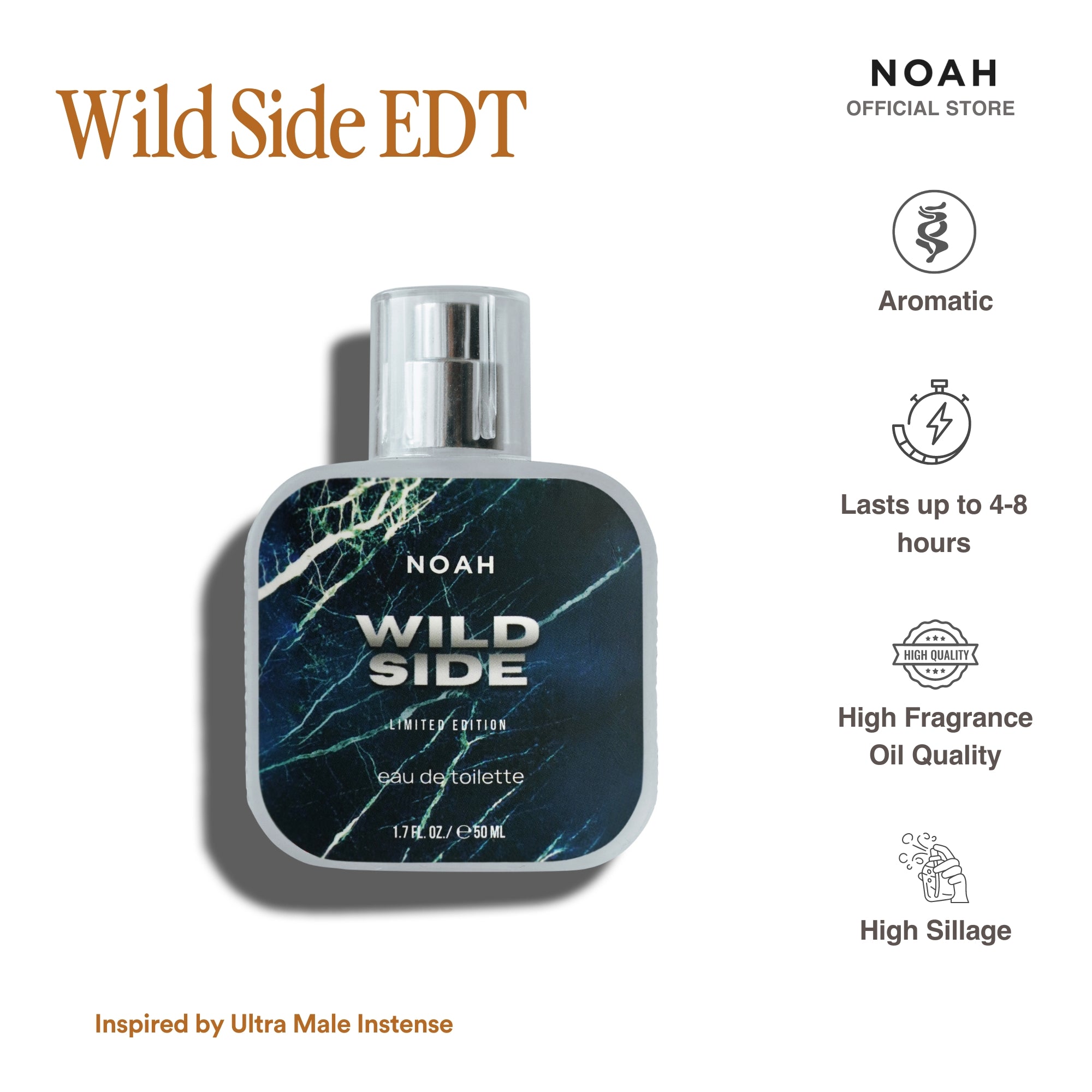 Noah Wild Side Eau De Toilette 50mL (Lasts up to 4-6 hours) – Noah ...